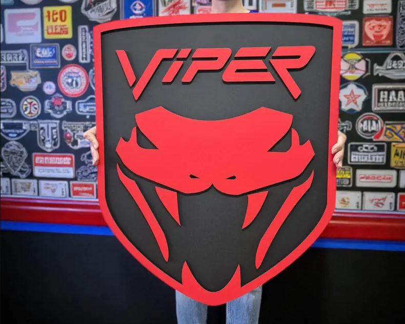 Viper Wall Sign for Garage – Premium Wall Decor for Car Enthusiasts ...